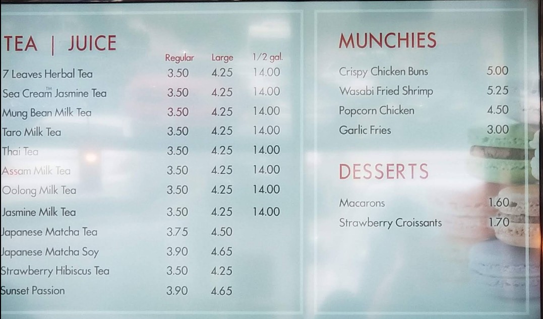 7 Leaves Cafe Menu – Specialty Coffee, Tea & Boba in Garden Grove, CA